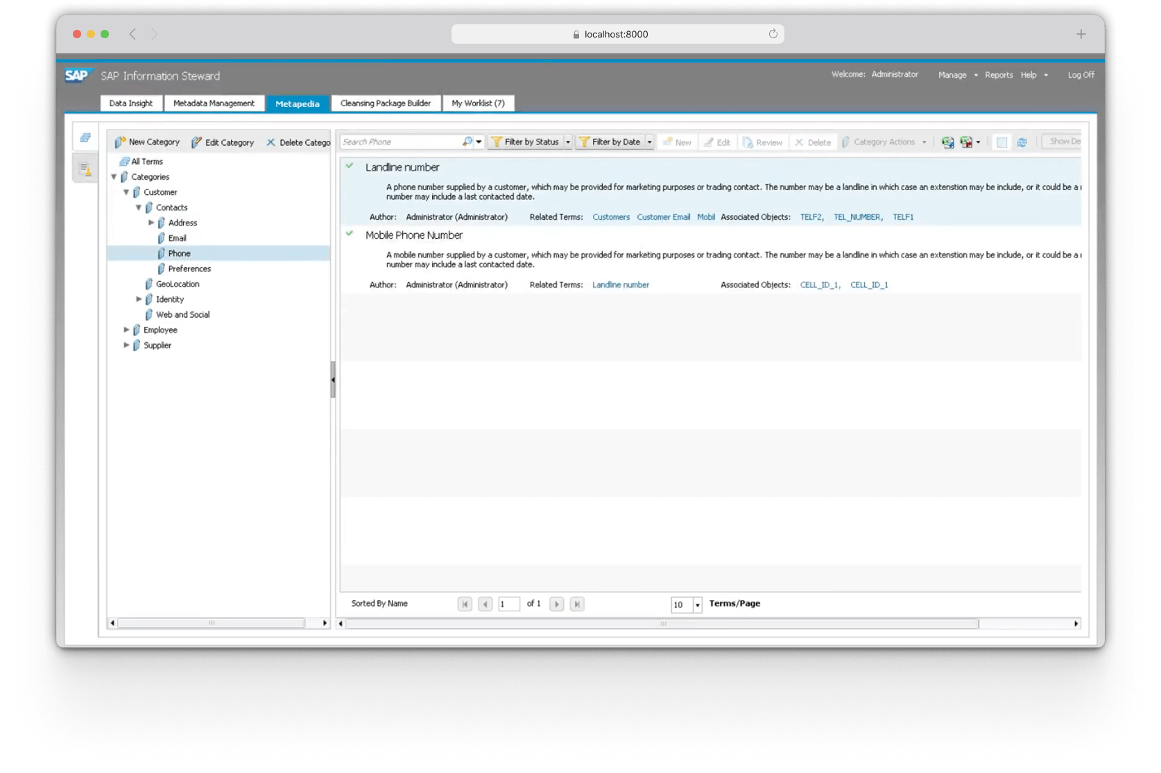 SAP Information Steward - Firstlogic
